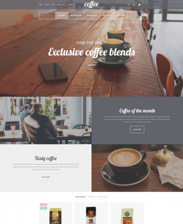 Coffee_e-commerce_template_02 | VerveLogic