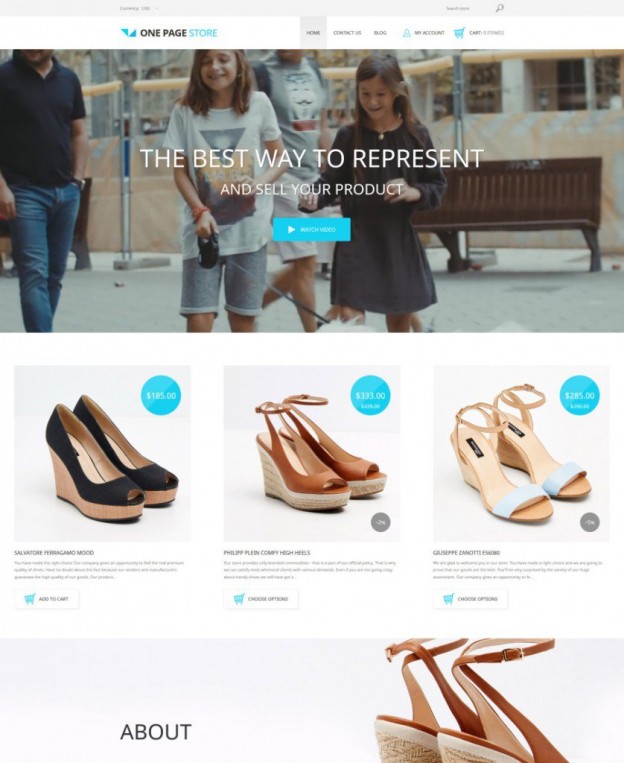 One Page Store_e-commorce_template_06 | VerveLogic