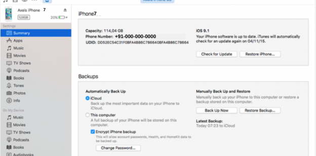 Find Unique Device Identifier (UDID)on the iPhone