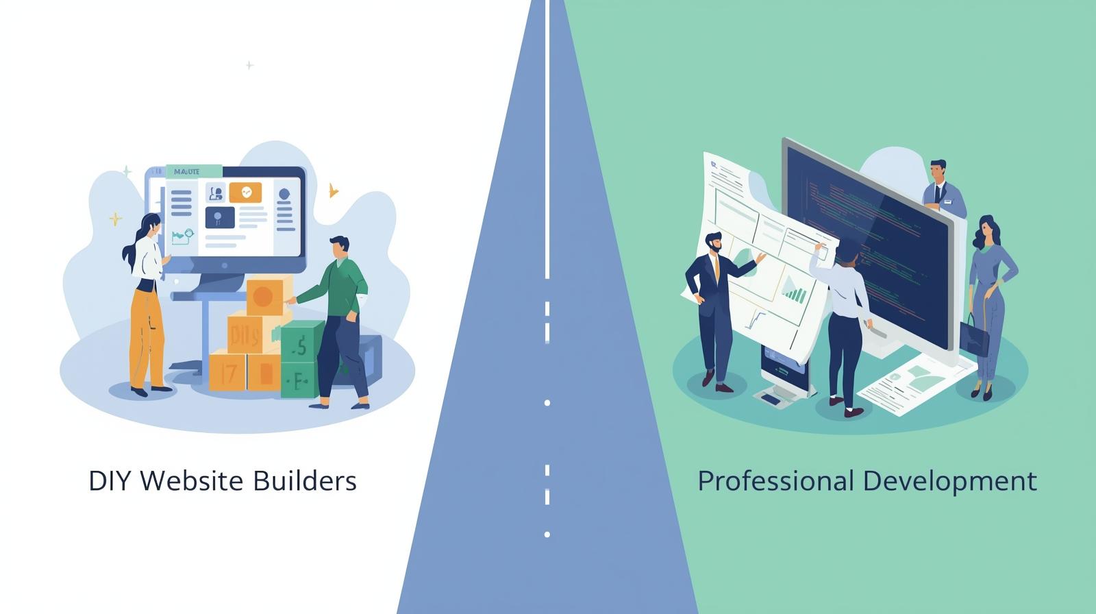 DIY Website Builders vs Professional Development